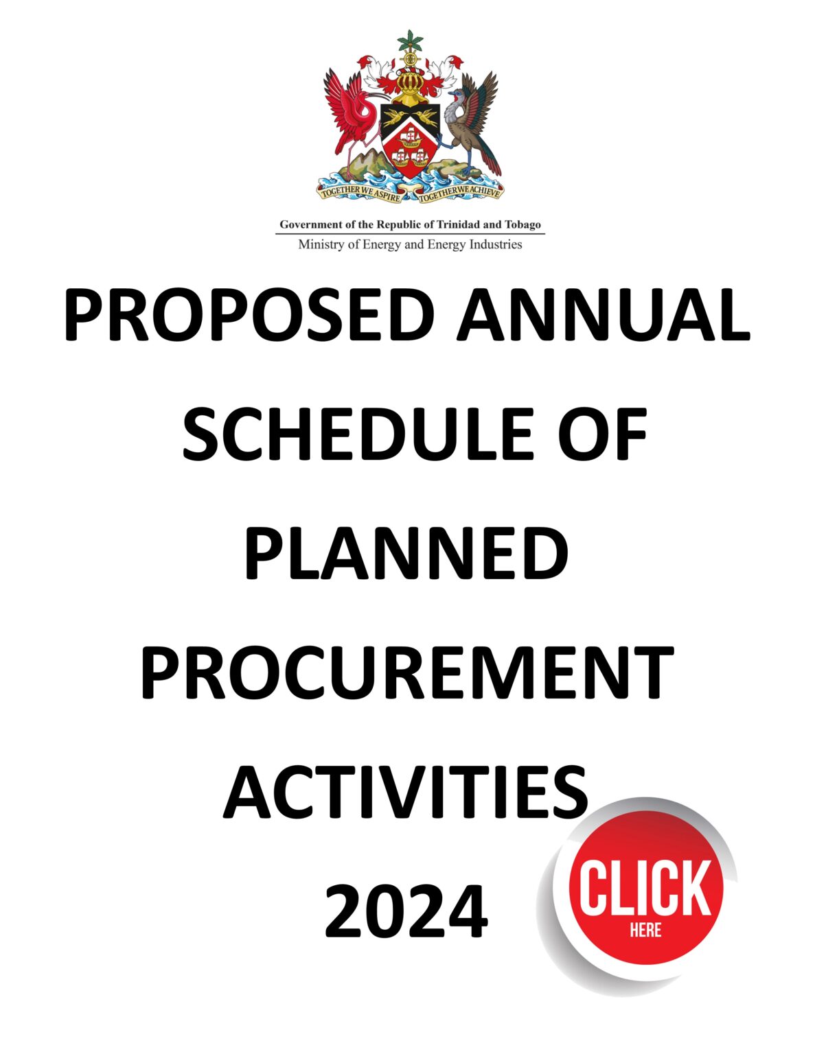 Ministry of Energy and Energy Industries | Proposed Annual Procurement Plan