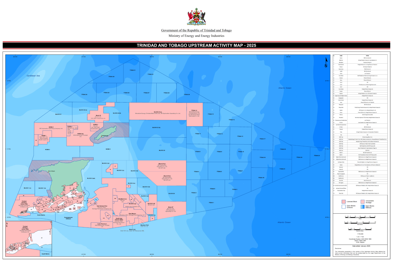 Ministry of Energy and Energy Industries | Trinidad and Tobago Upstream ...